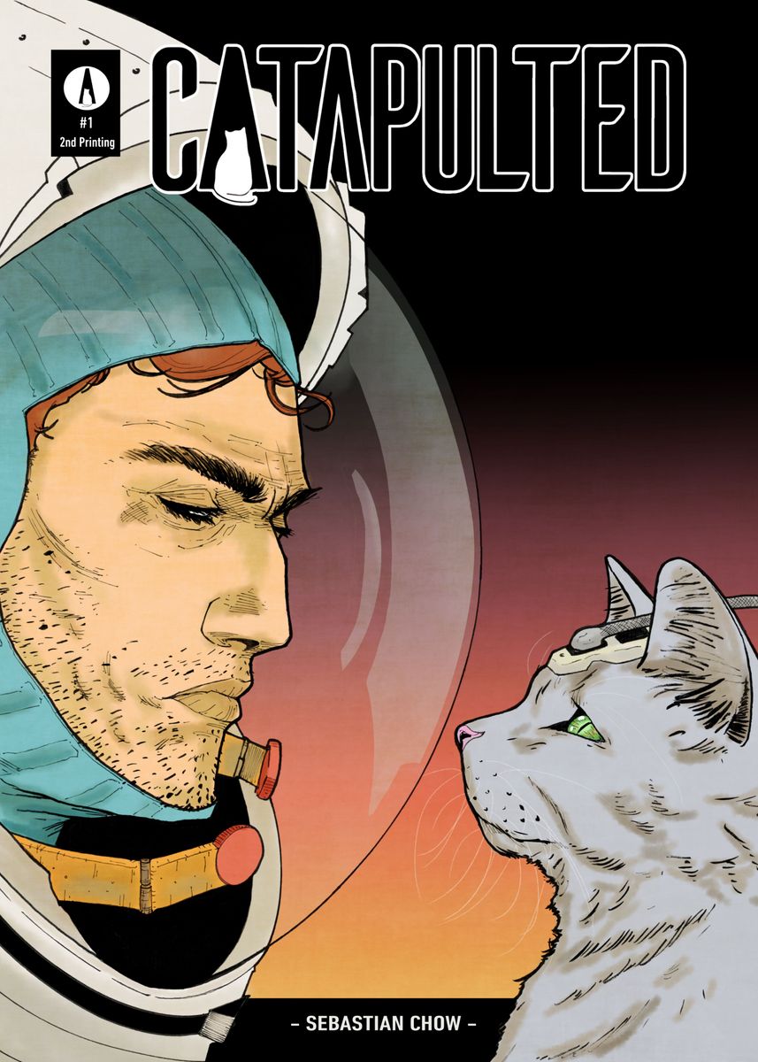 'CATAPULTED Comic Cover' Poster by Sebastian Chow | Displate
