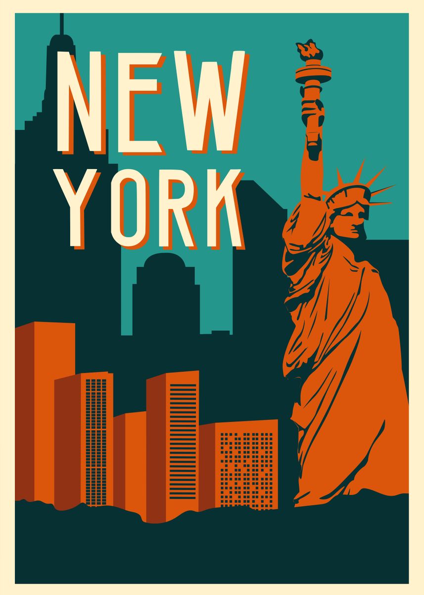 'New York' Poster by to42 | Displate