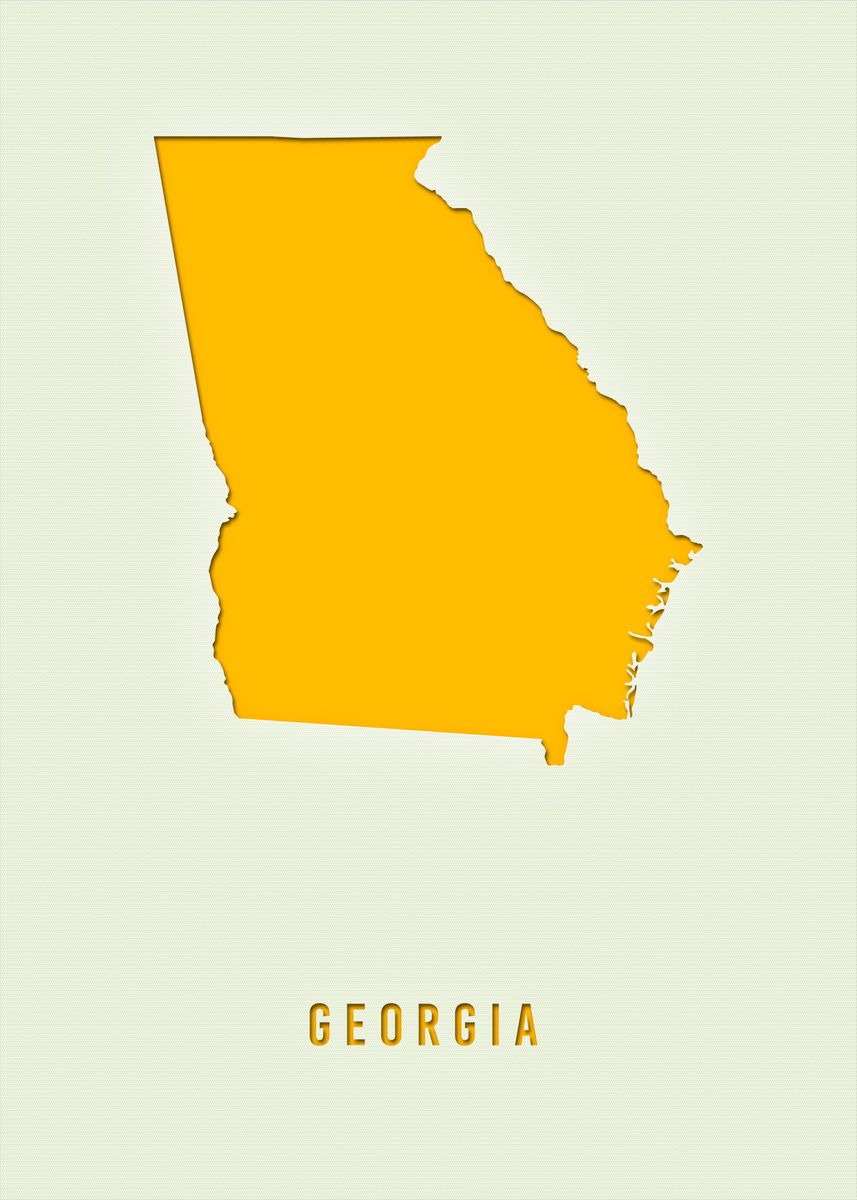 'GEORGIA' Poster, picture, metal print, paint by Zero Nine | Displate