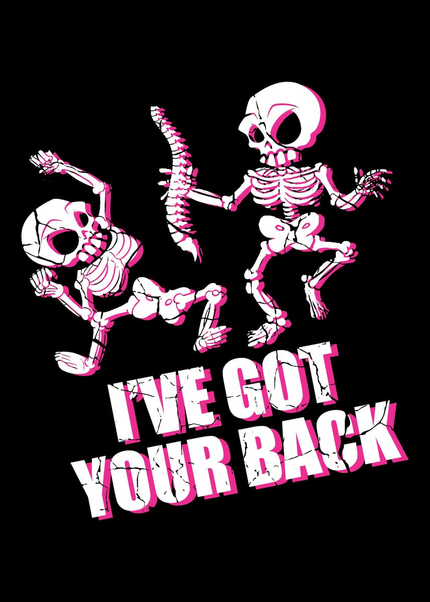 'I Got Your Back Joking Dad' Poster, picture, metal print, paint by ...