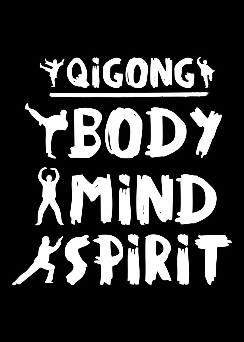 'Qigong Tai Chi Qi Gong' Poster, picture, metal print, paint by ...