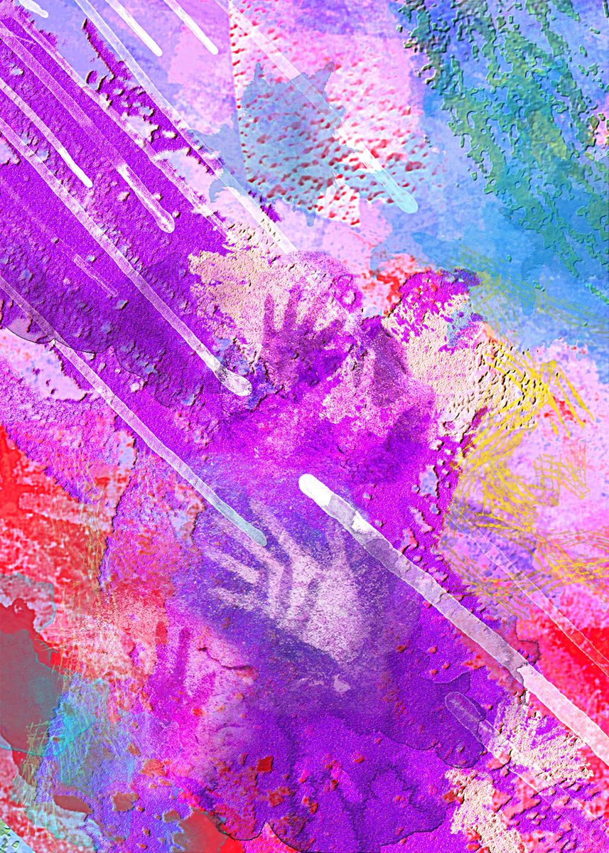 'abstract hand painting' Poster by akhmad faisol nur rohman | Displate