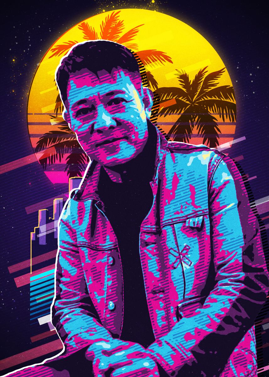 'Jet Li' Poster, picture, metal print, paint by baturaja vector | Displate