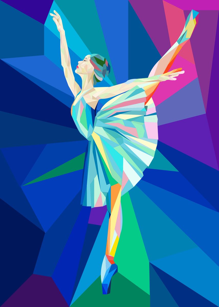 'Ballet girl Dancing' Poster, picture, metal print, paint by Max Ronn ...