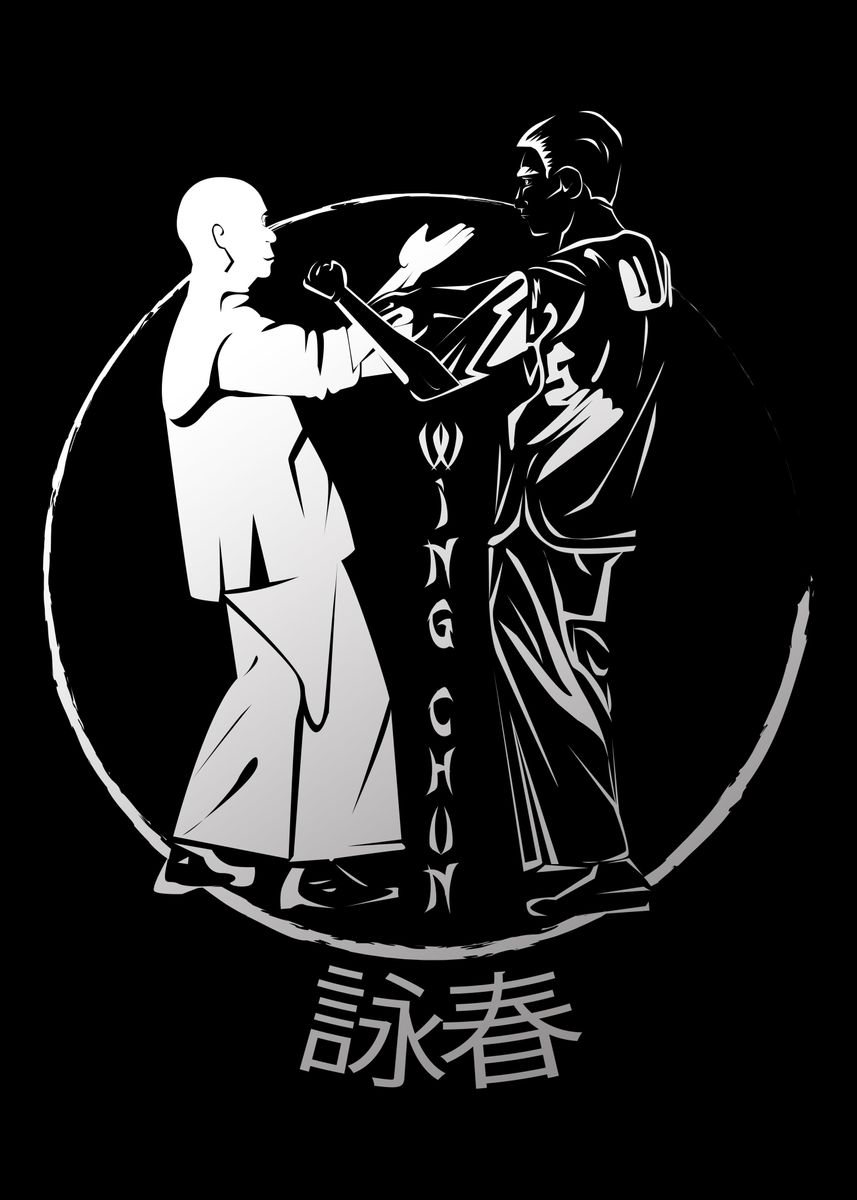 'Wing Chun Kung Fu' Poster, picture, metal print, paint by O G | Displate