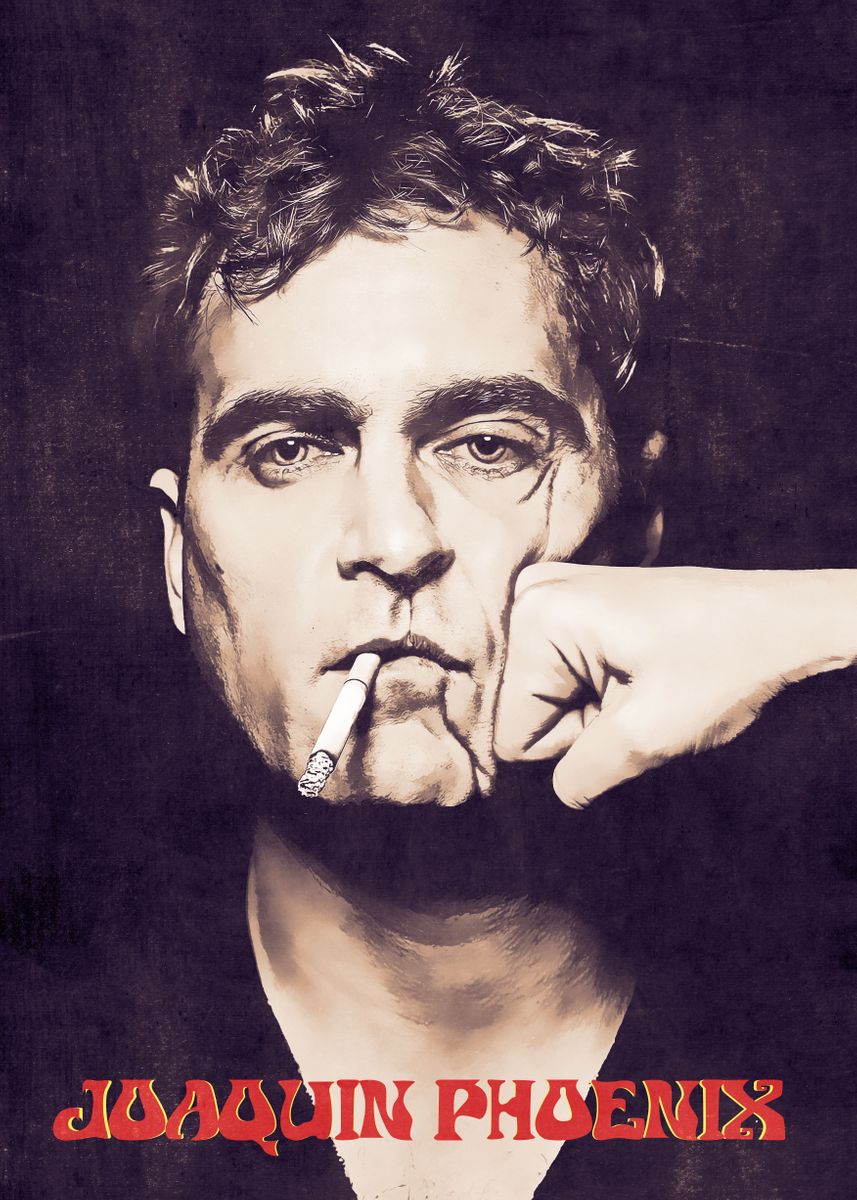 'Joaquin Phoenix' Poster, picture, metal print, paint by Anxhela Sufa ...