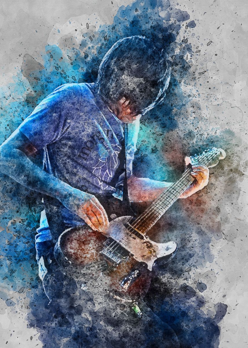 'JONNY GREENWOOD' Poster, picture, metal print, paint by BFM STUDIO ...