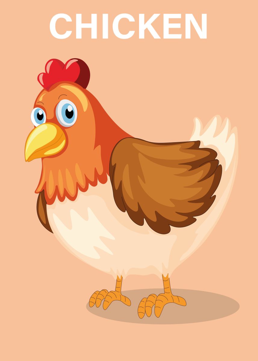 'Chicken poster' Poster by Clemjst | Displate