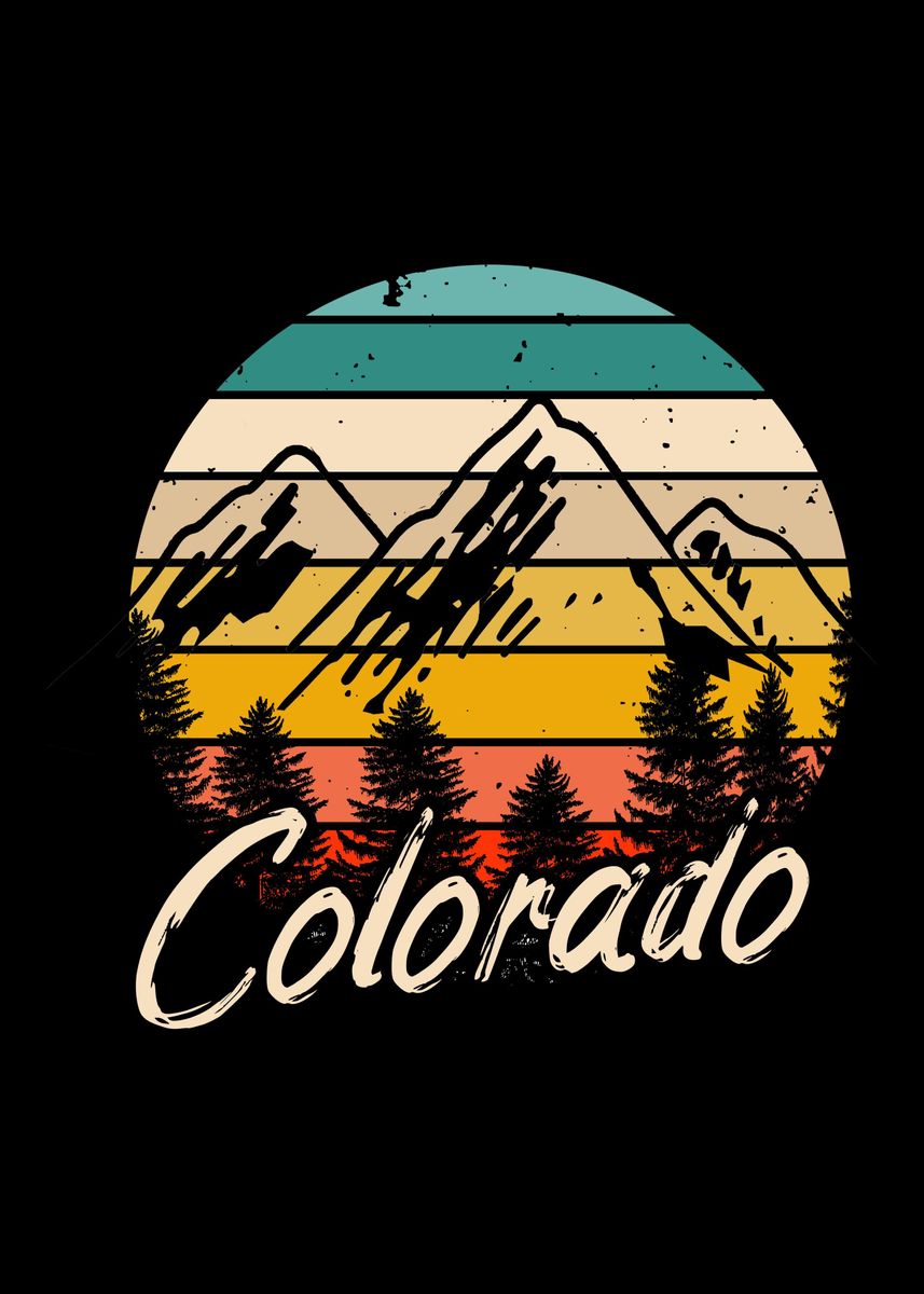 'Colorado' Poster, picture, metal print, paint by Cooldruck | Displate