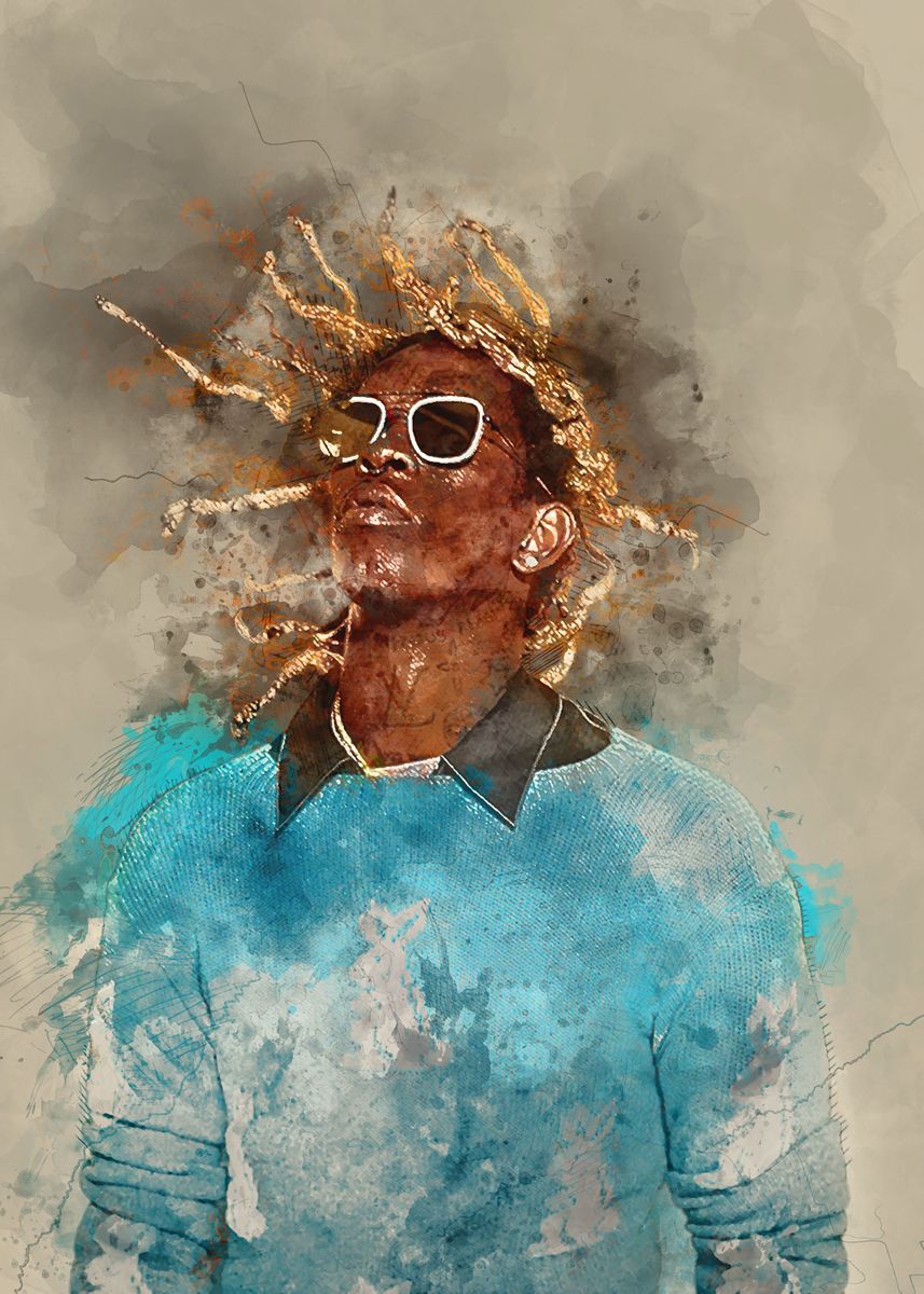 'Young Thug' Poster, picture, metal print, paint by DTW GROUP | Displate