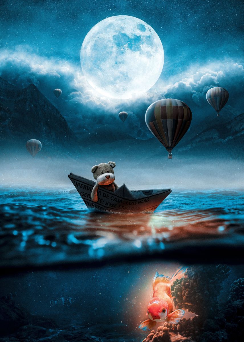 'Magical Journey' Poster, picture, metal print, paint by Dmitry Shestak ...