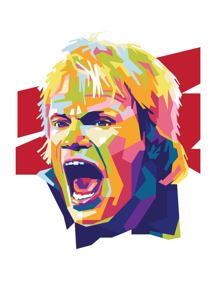 'Oliver Kahn' Poster, picture, metal print, paint by Gilang Bogy | Displate