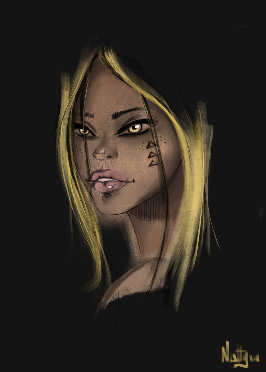 'Nightshade' Poster, picture, metal print, paint by nuttyyy | Displate