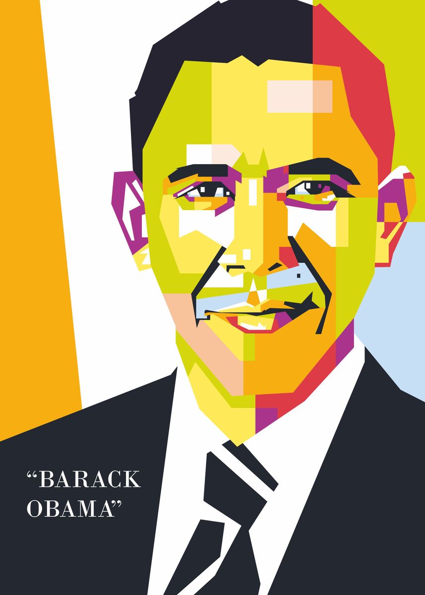 'BARACK OBAMA' Poster by Muhammad Iqbal | Displate