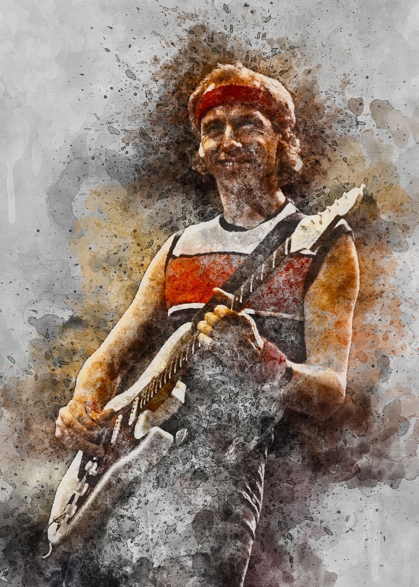 'Mark Knopfler' Poster, picture, metal print, paint by BFM STUDIO ...