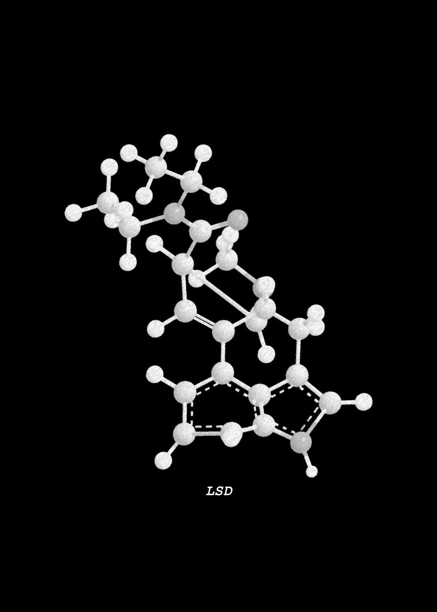 'LSD' Poster, picture, metal print, paint by ChemECool | Displate