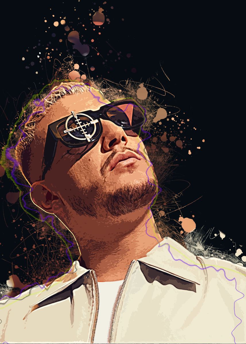 'DJ Snake' Poster, picture, metal print, paint by MDA STUDIO | Displate