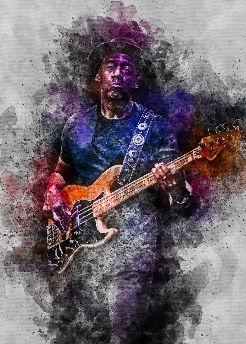 'MARCUS MILLER' Poster, picture, metal print, paint by BFM STUDIO ...