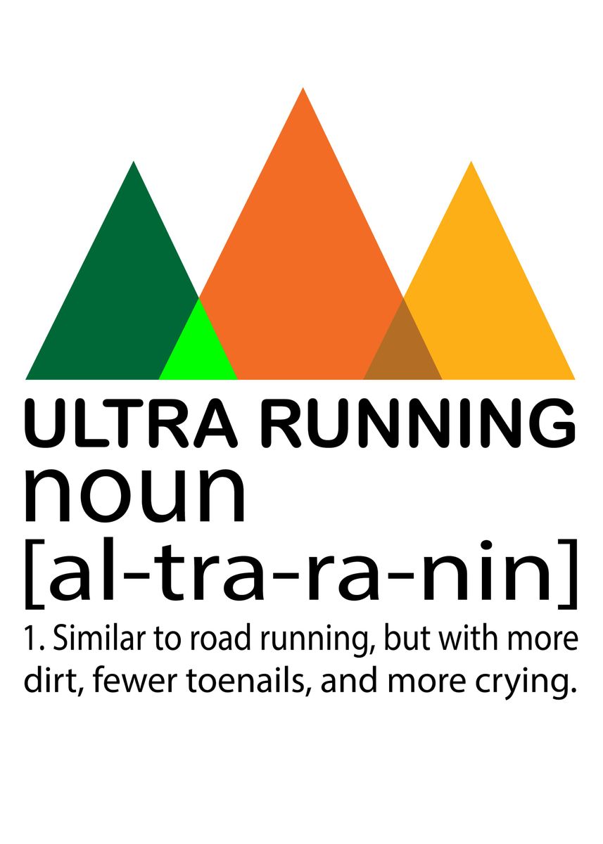 'Ultrarunner' Poster, picture, metal print, paint by Color My Wall ...