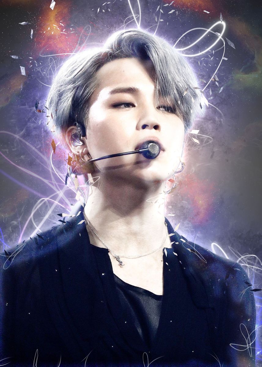'Jimin BTS' Poster, picture, metal print, paint by Rio Josia | Displate