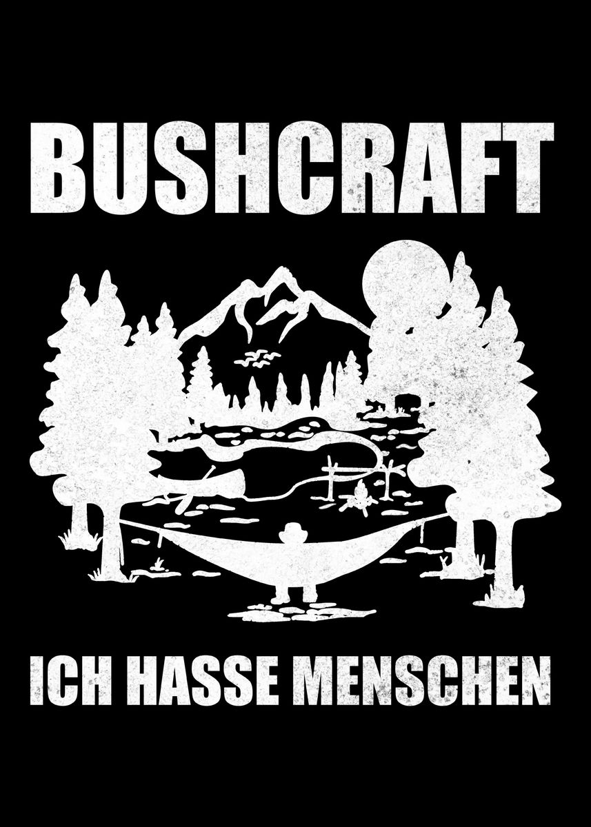 'Bushcraft Survival Wildnis' Poster by Merchant | Displate
