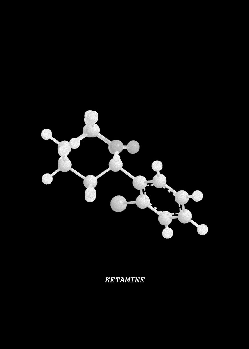'Ketamine' Poster, picture, metal print, paint by ChemECool | Displate