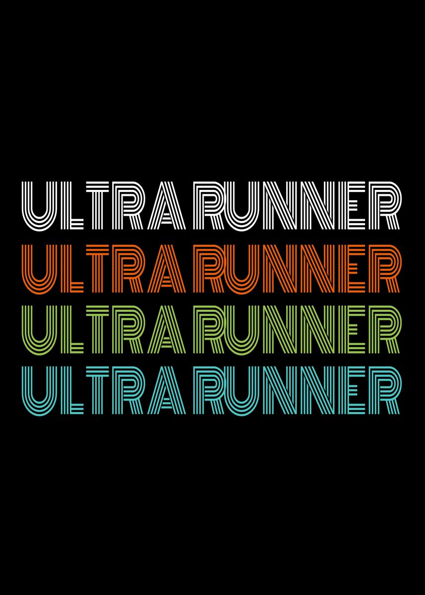 'Ultrarunner' Poster, picture, metal print, paint by Color My Wall ...