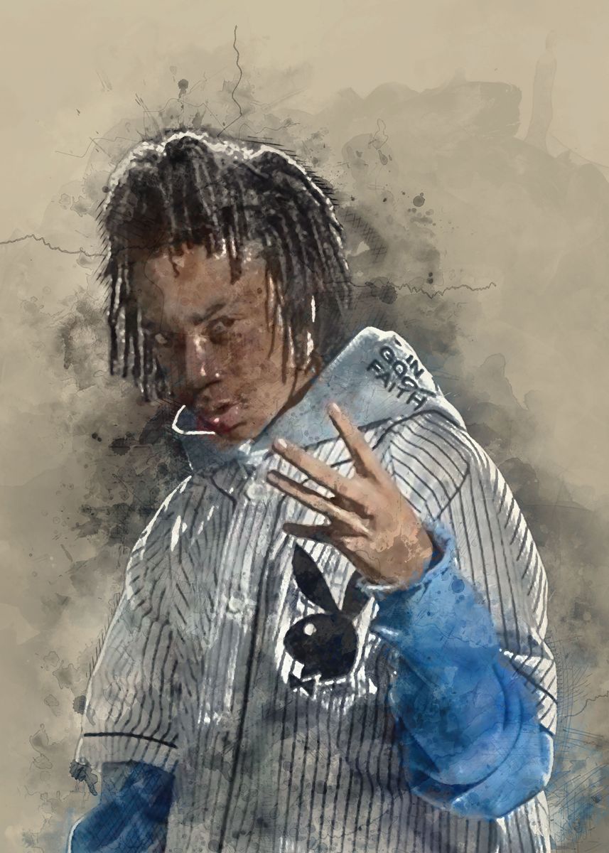 'YBN Nahmir' Poster, picture, metal print, paint by DTW GROUP | Displate