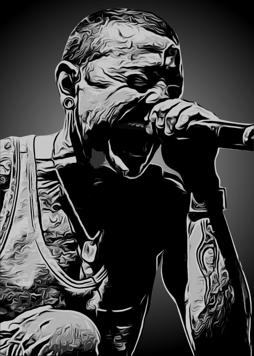'Chester Bennington' Poster by Miracle Studio | Displate
