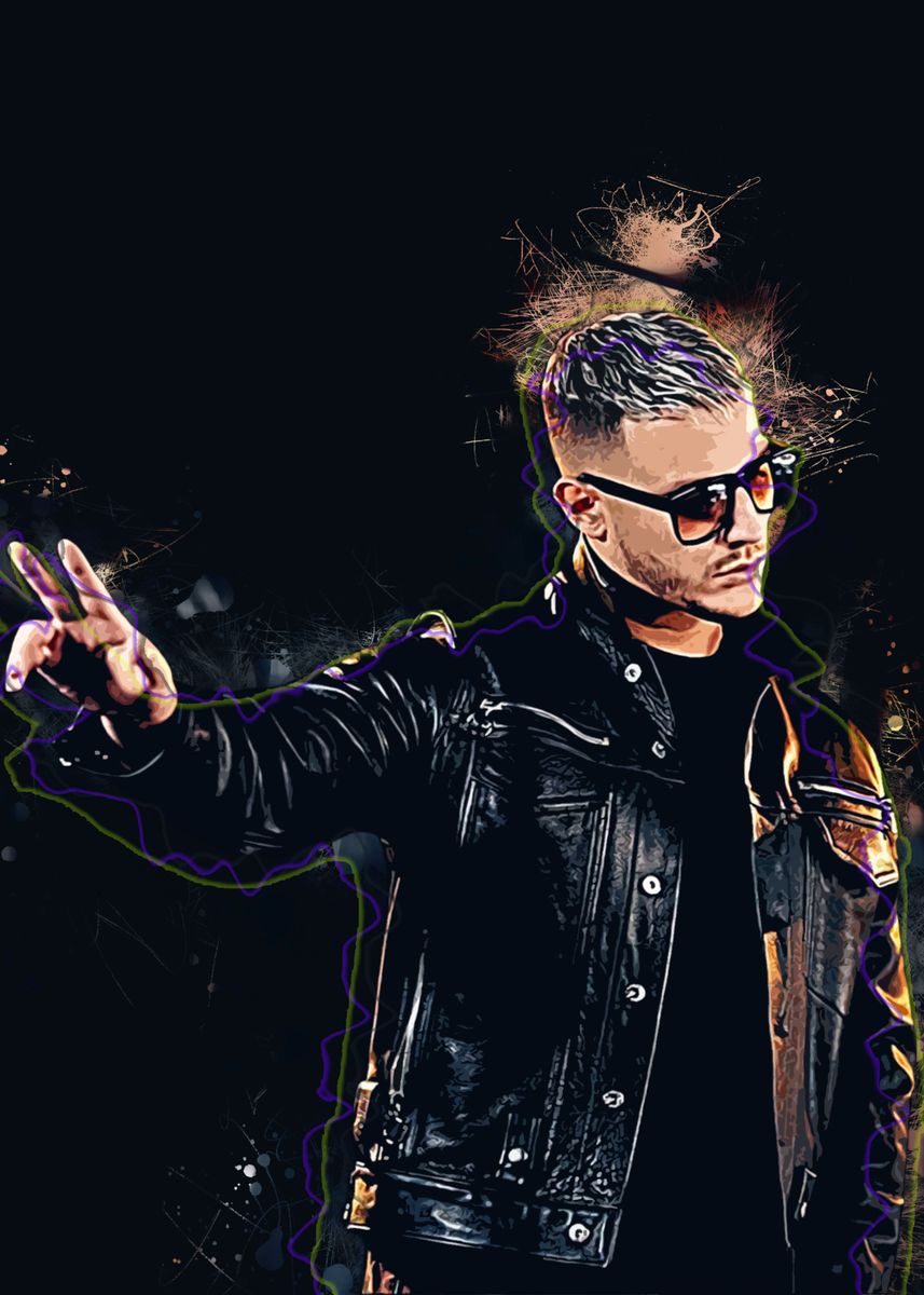 'DJ Snake' Poster, picture, metal print, paint by MDA STUDIO | Displate