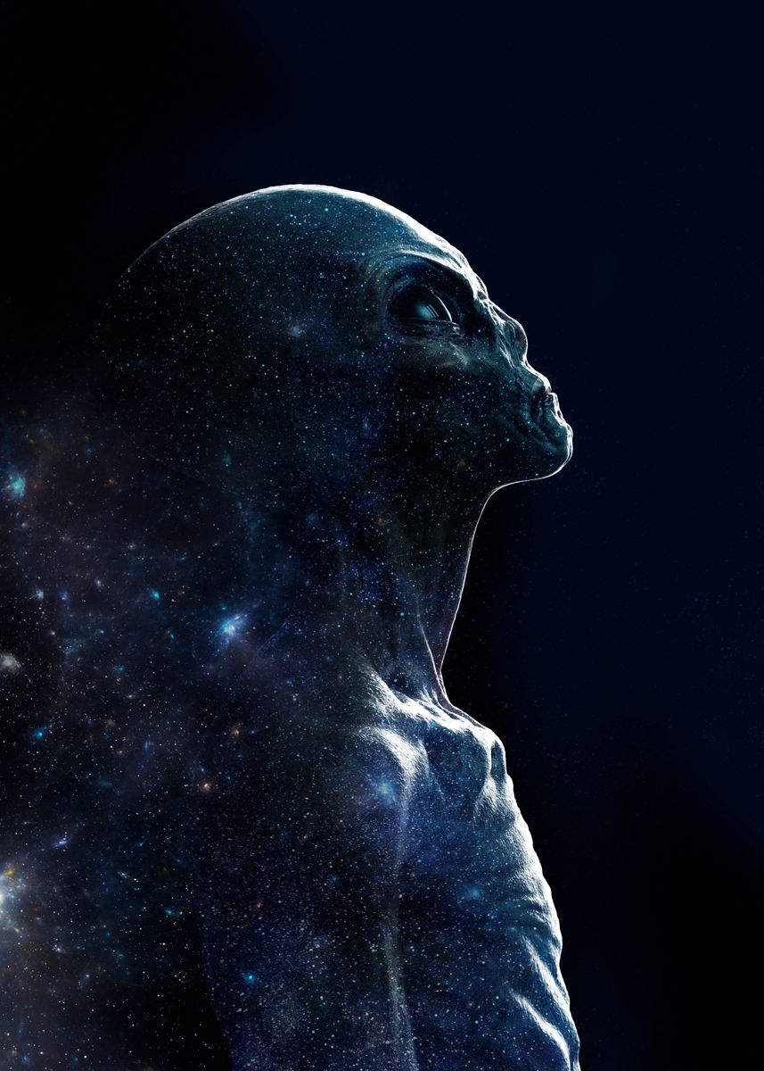 'Alien Star' Poster, picture, metal print, paint by Daniele Gay | Displate