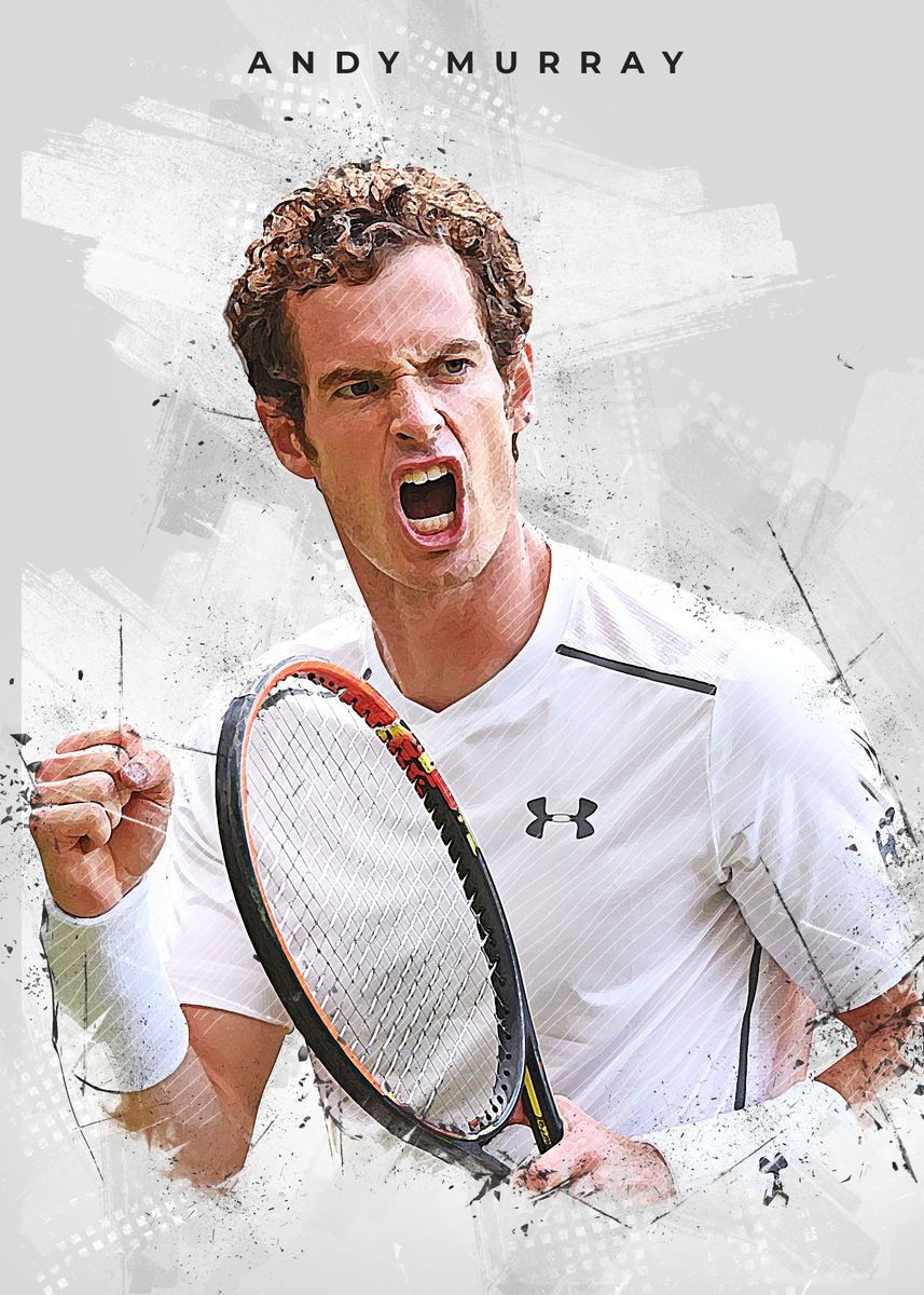 'Andy Murray' Poster, picture, metal print, paint by Creative Shop ...