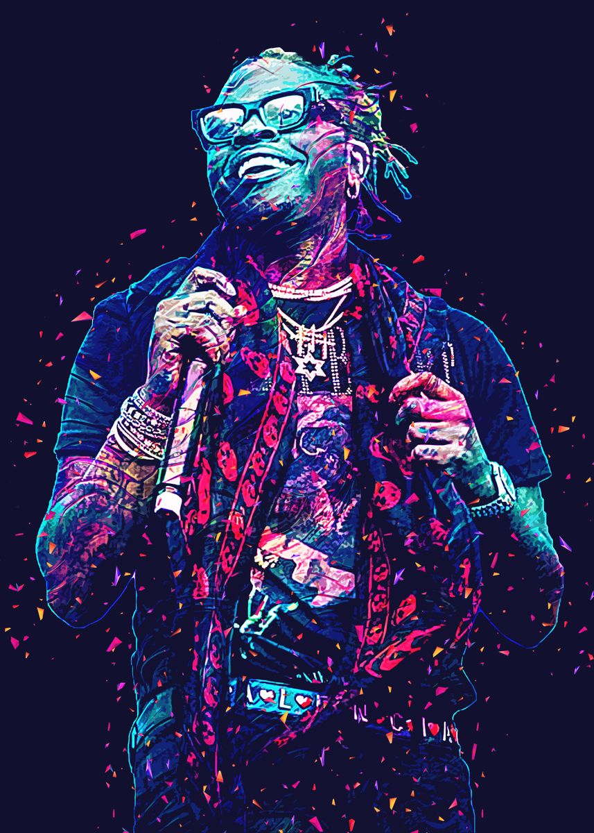 'Gunna' Poster, picture, metal print, paint by TI KI | Displate