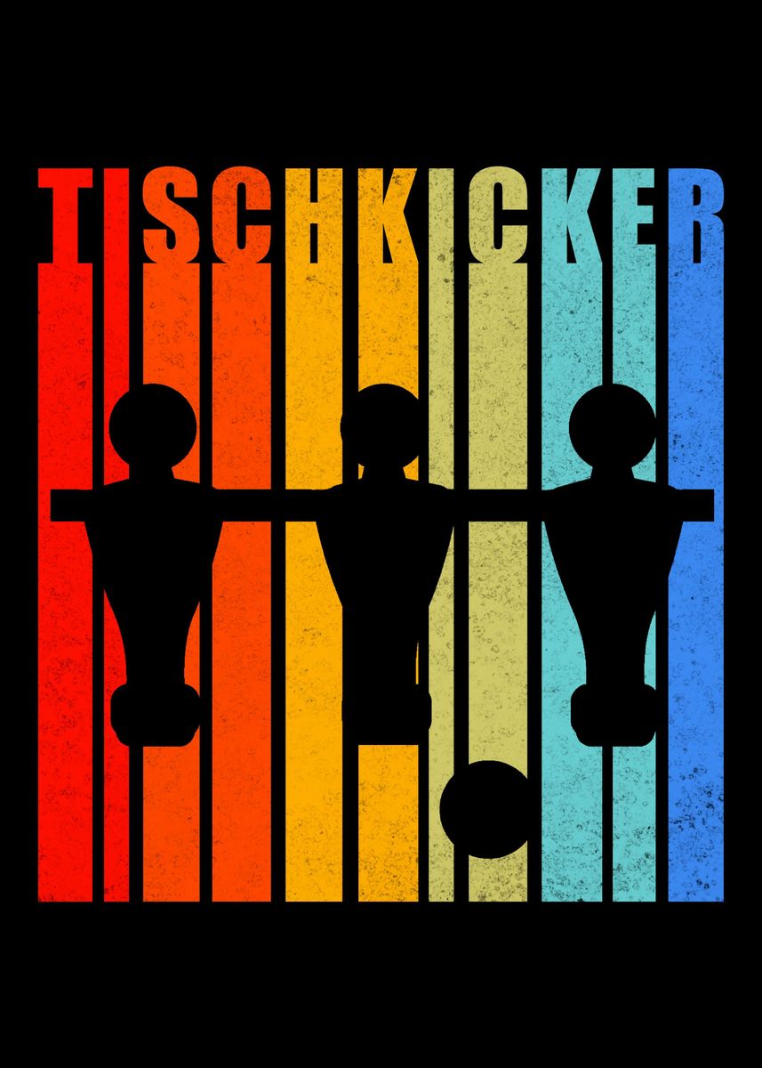 'Tischkicker Tischfuball T' Poster, picture, metal print, paint by ...