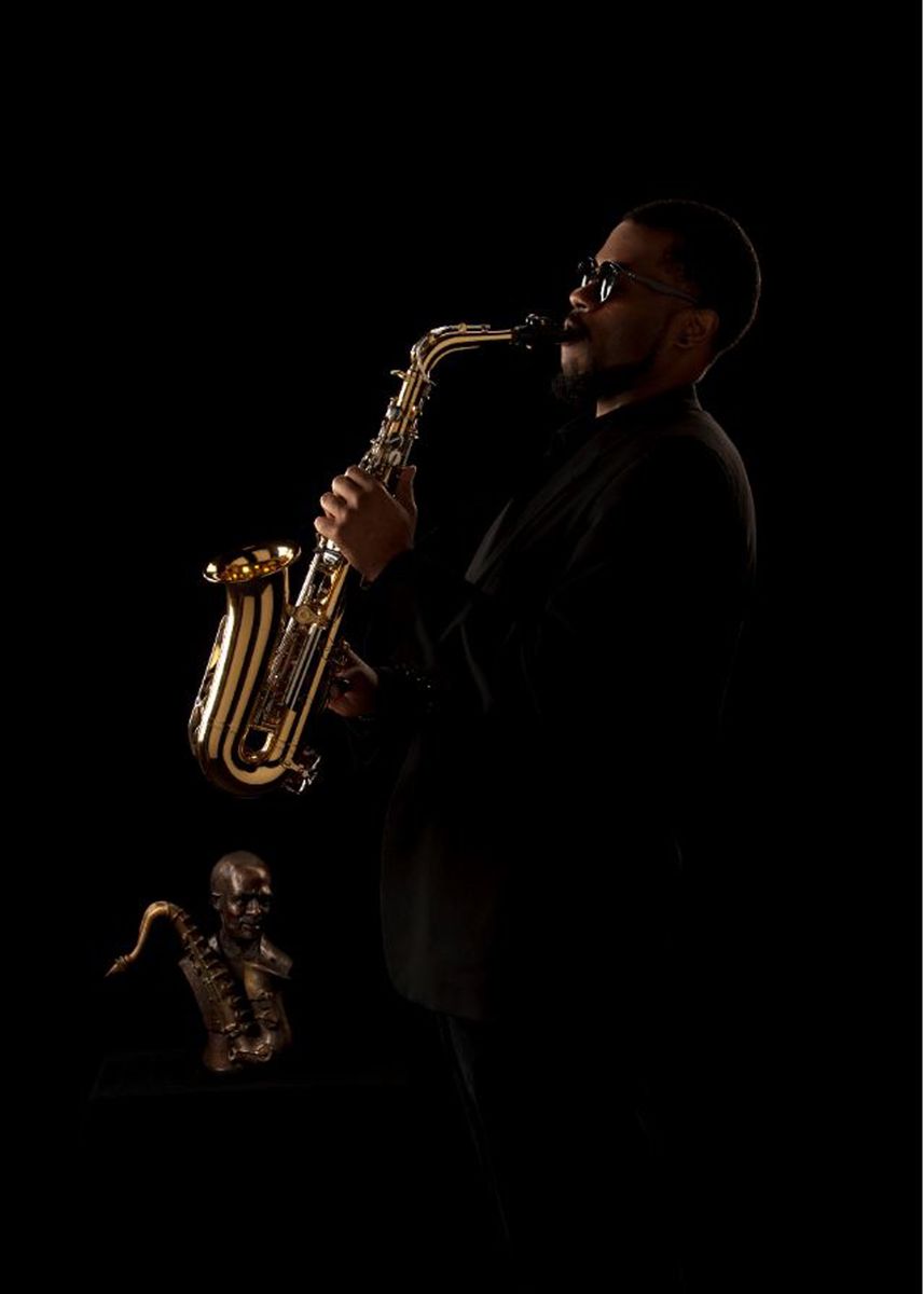 'Sax' Poster, picture, metal print, paint by David Alexander | Displate