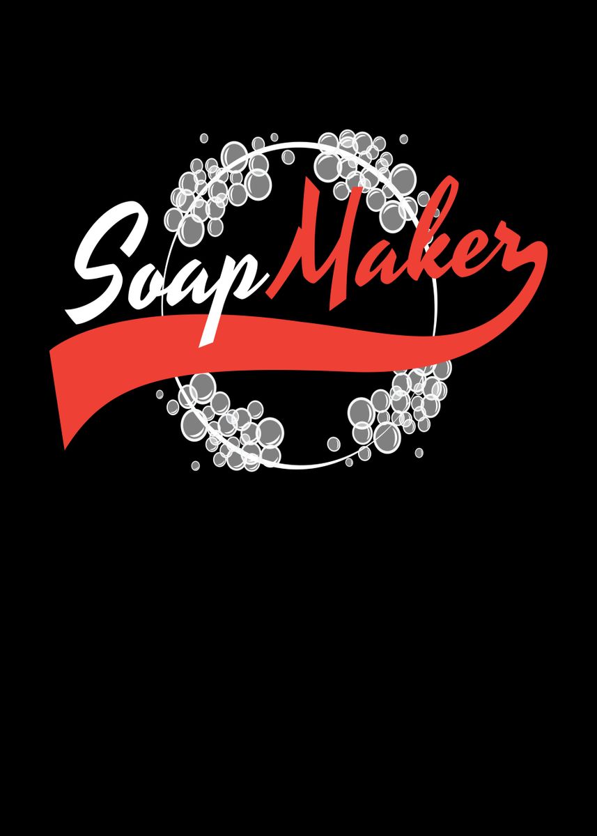 'Soap Maker Soap Making' Poster, picture, metal print, paint by Mooon ...