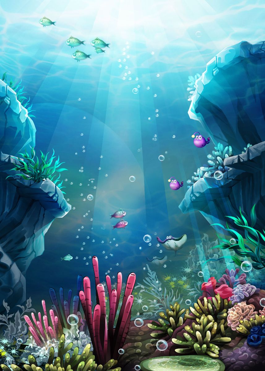 'Under The Sea 02' Poster, picture, metal print, paint by QUANG NGUYEN ...