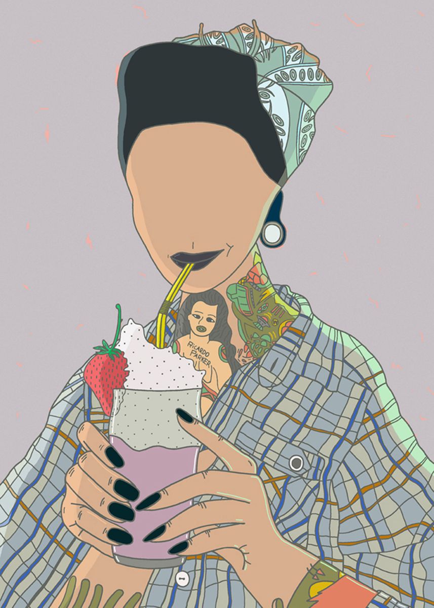 'Paloma' Poster, picture, metal print, paint by Ricardo Parker | Displate