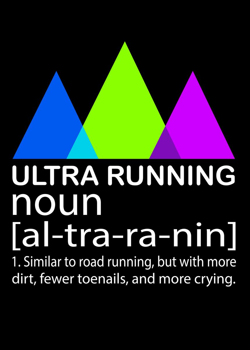 'Definition Ultramarathon' Poster, picture, metal print, paint by Color ...