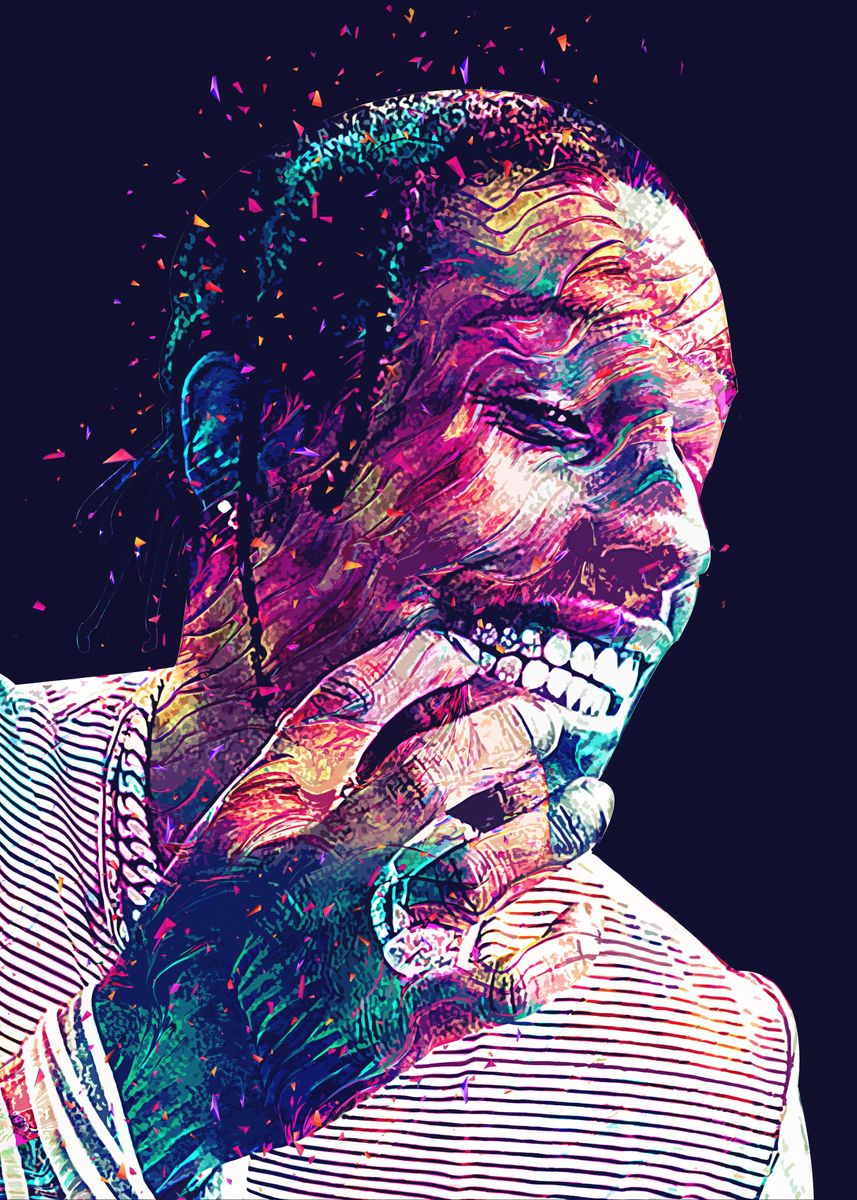 'Asap Rocky' Poster, picture, metal print, paint by ru ke | Displate