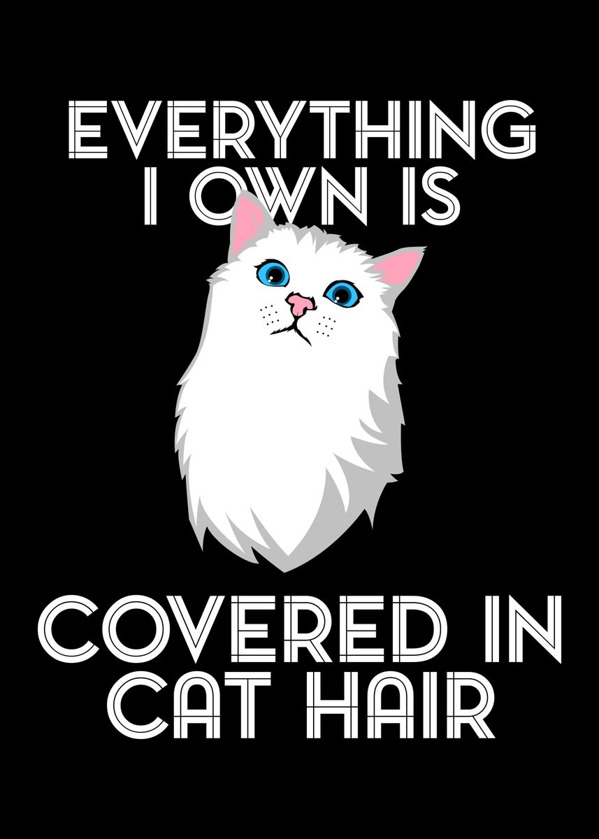 'Funny Cat' Poster, picture, metal print, paint by David Godbehere ...