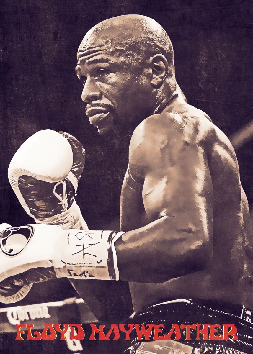 'Floyd Mayweather' Poster, picture, metal print, paint by Anxhela Sufa ...