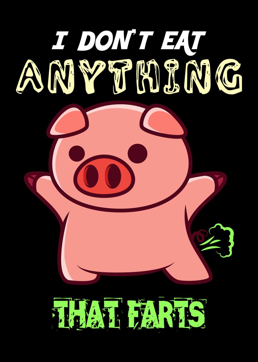 'Farting Food' Poster by ShirTom | Displate