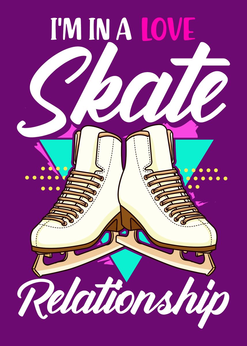 'Figure Skating' Poster, picture, metal print, paint by PiolettaArt ...