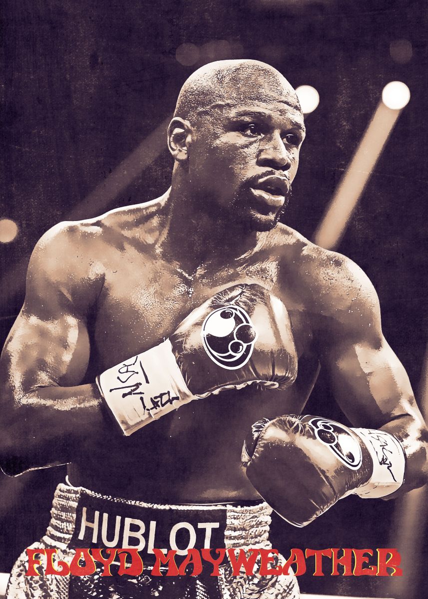 'Floyd Mayweather' Poster, picture, metal print, paint by Anxhela Sufa ...