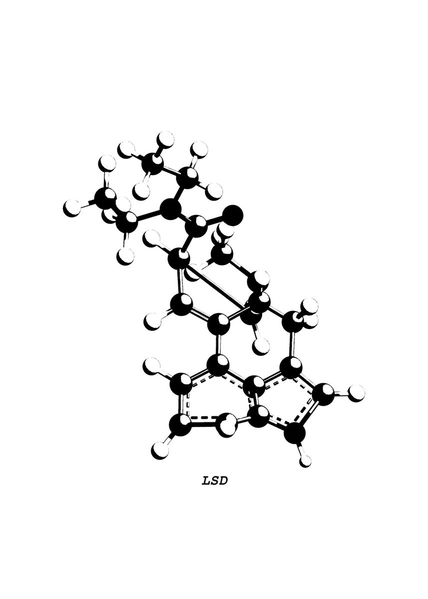 'LSD' Poster, picture, metal print, paint by ChemECool | Displate