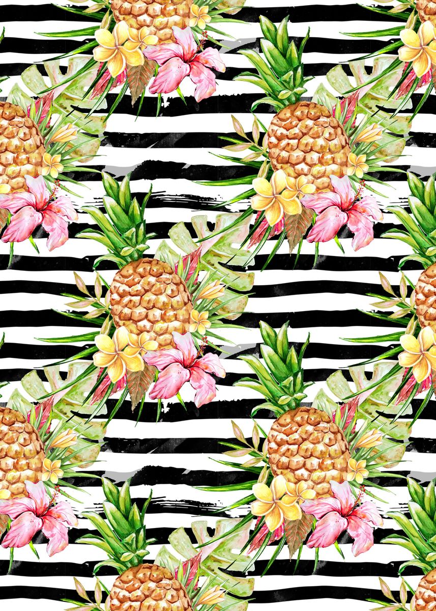 'Aloha Pattern 08' Poster, picture, metal print, paint by Aloke Design ...