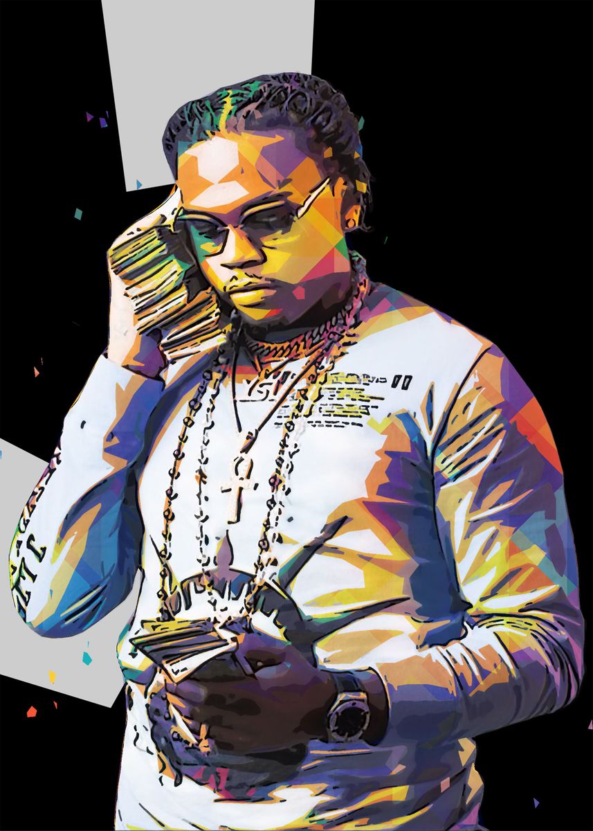 'Gunna' Poster, picture, metal print, paint by OOM TEAM | Displate