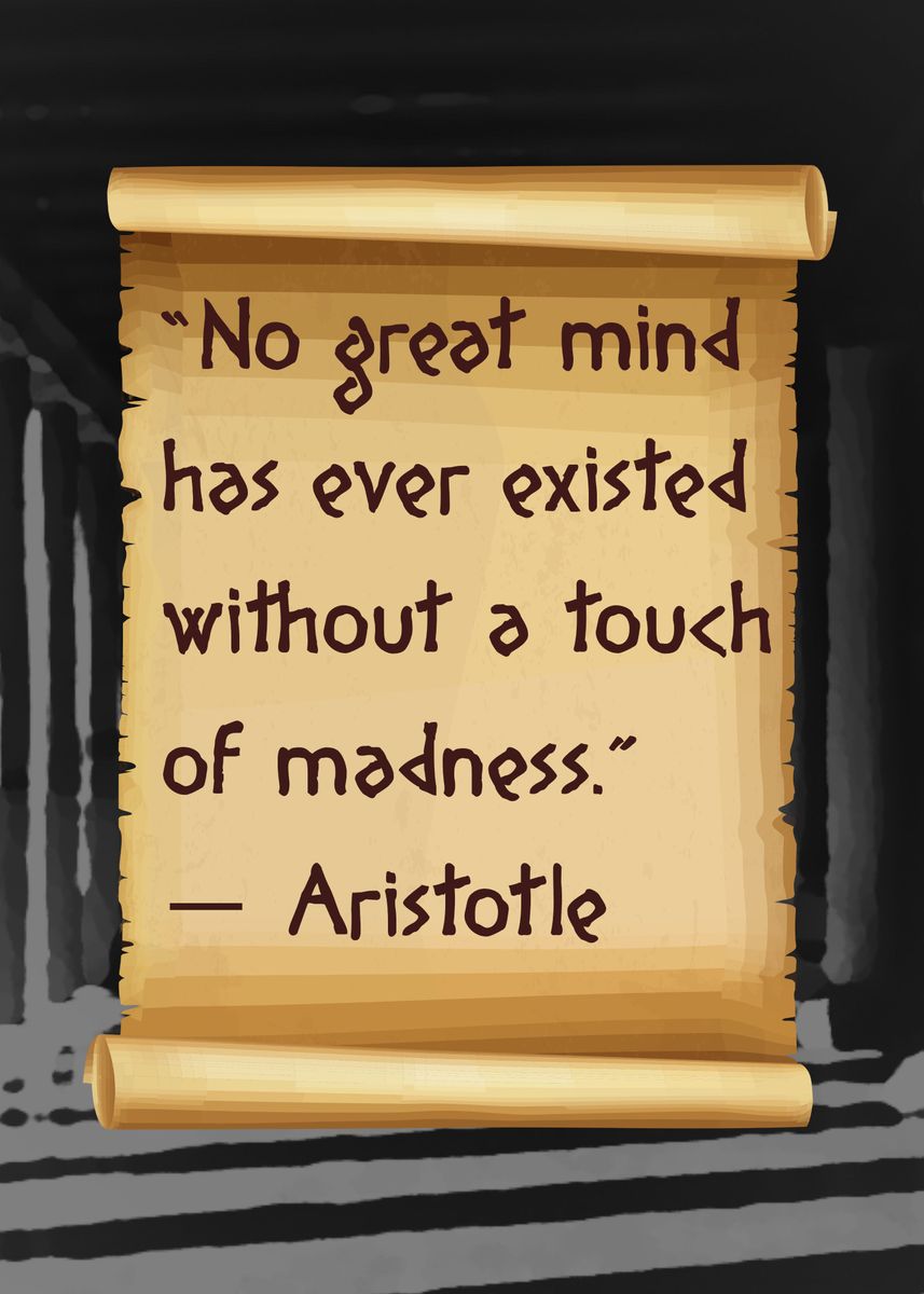 'Aristotle Quote' Poster, picture, metal print, paint by Oliver ...