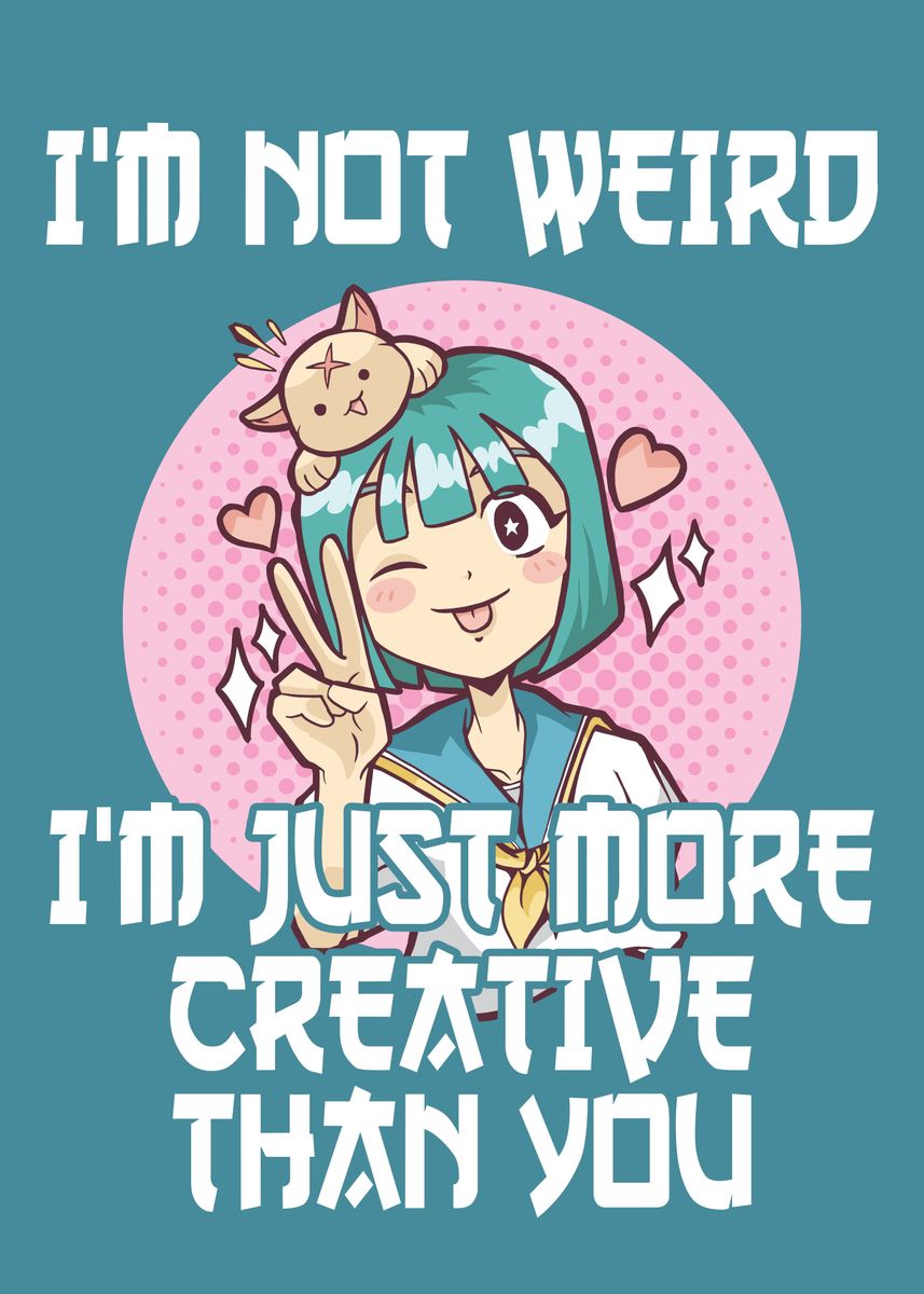 'Just Creative Manga Anime' Poster by HighLevel | Displate